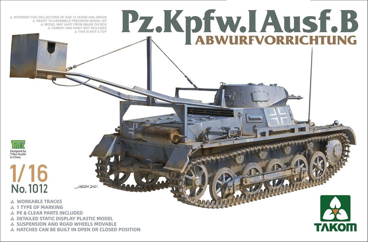 Takom 1/16 PzKpfw I Ausf B w/Bomb Release Device Plastic Model | Michaels