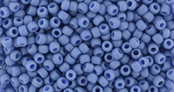 Toho 11/0 Round Japanese Seed Bead, #2606F, Semi Glazed Soft Blue, 13 ...