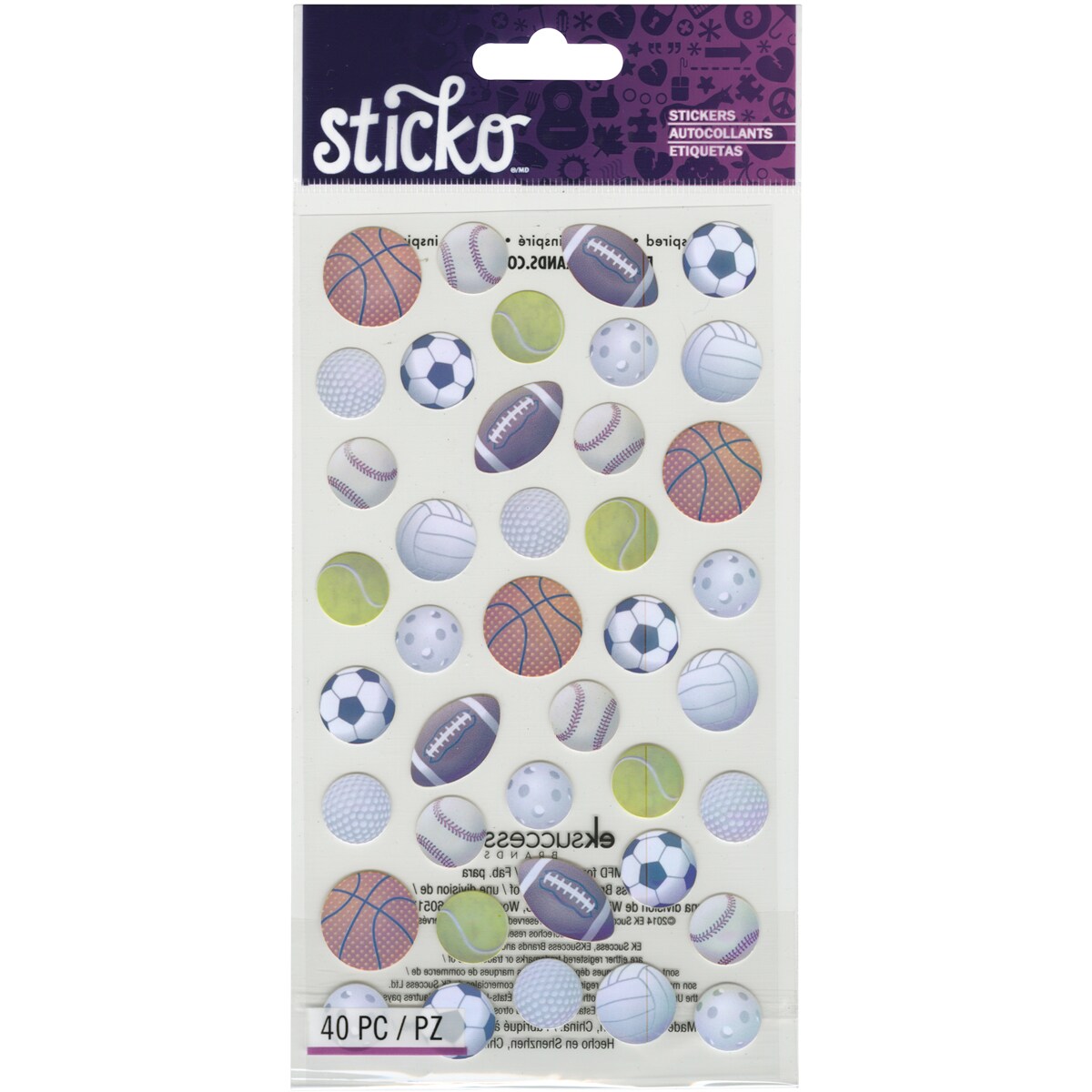Sticko Stickers-Sports Balls | Michaels