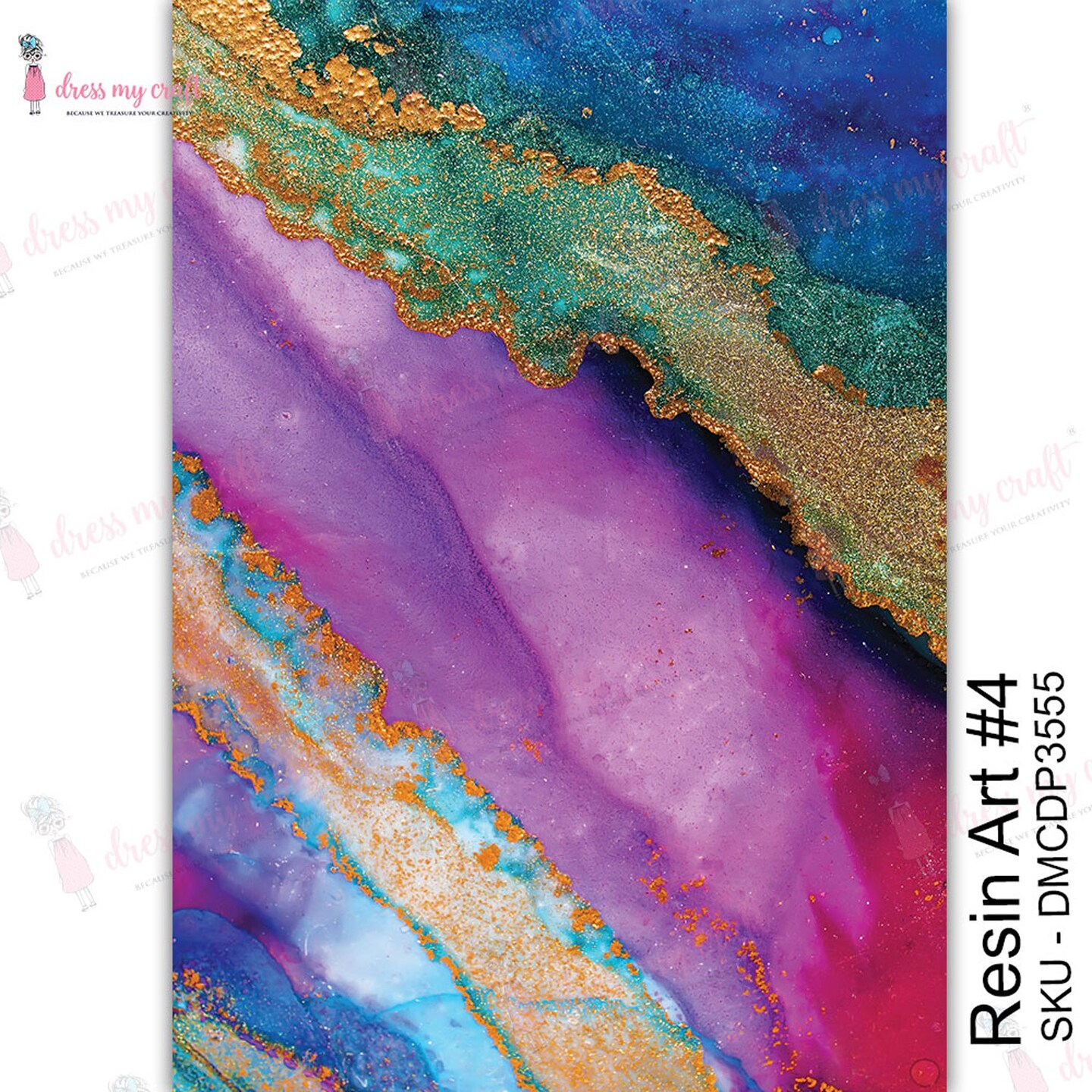 Dress My Craft Transfer Me Sheet A4-Resin Art #4 | Michaels