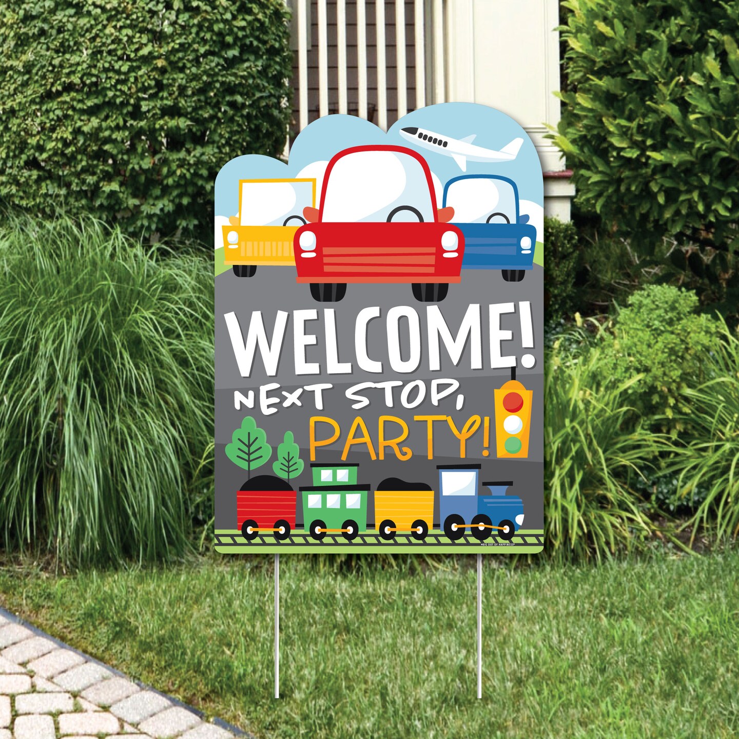 Big Dot of Happiness Cars, Trains, and Airplanes - Party Decorations ...