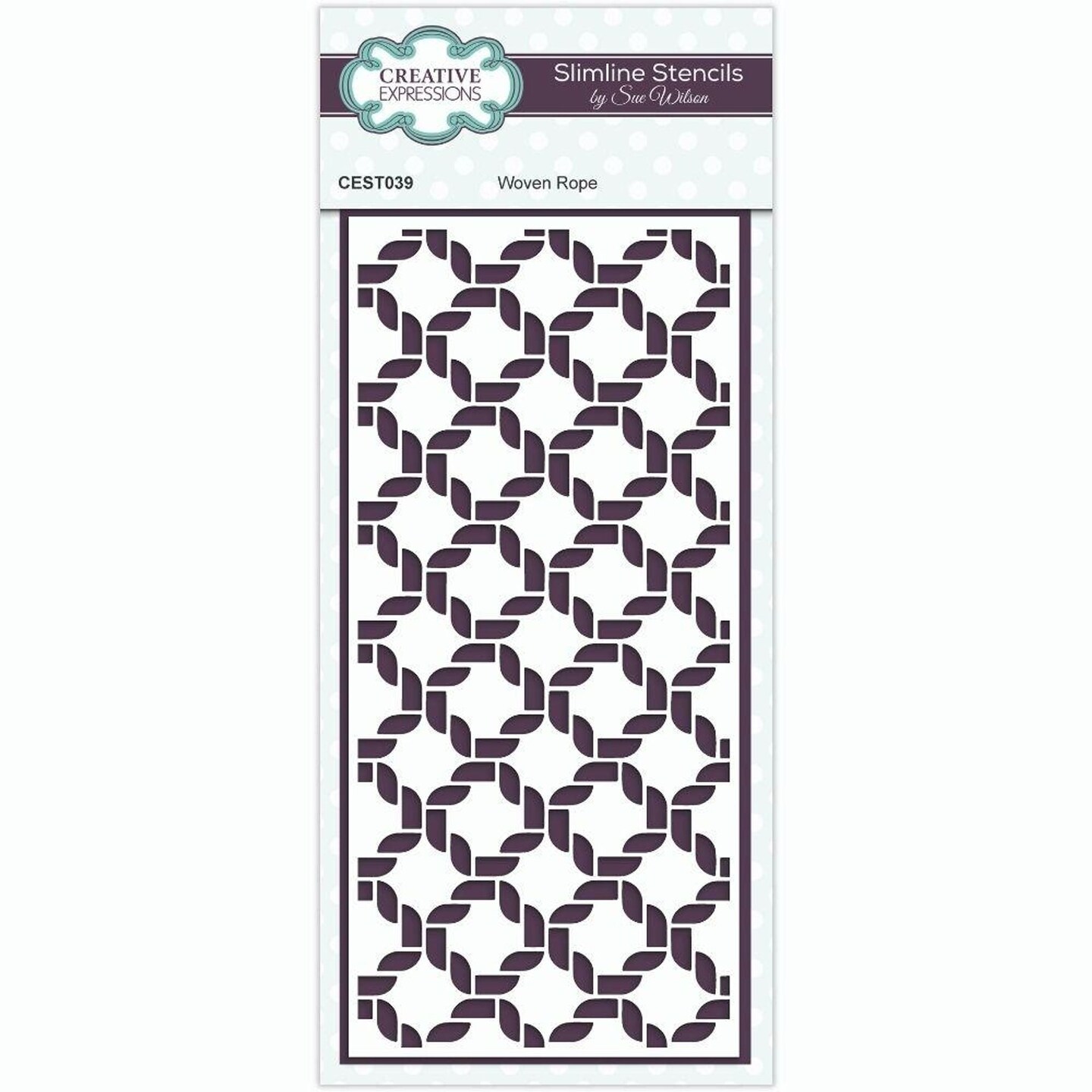 Creative Expressions Sue Wilson Woven Rope Slimline Stencil | Michaels