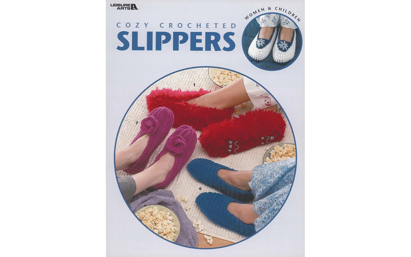 Leisure Arts Cozy Crocheted Slippers Crochet Book | Michaels