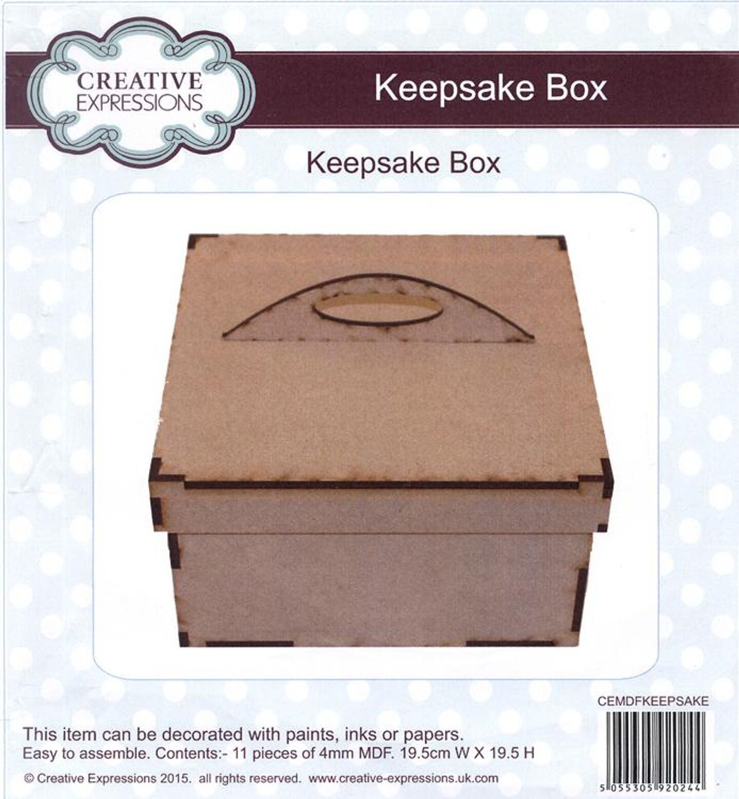 Creative Expressions MDF Keepsake Box Set | Michaels