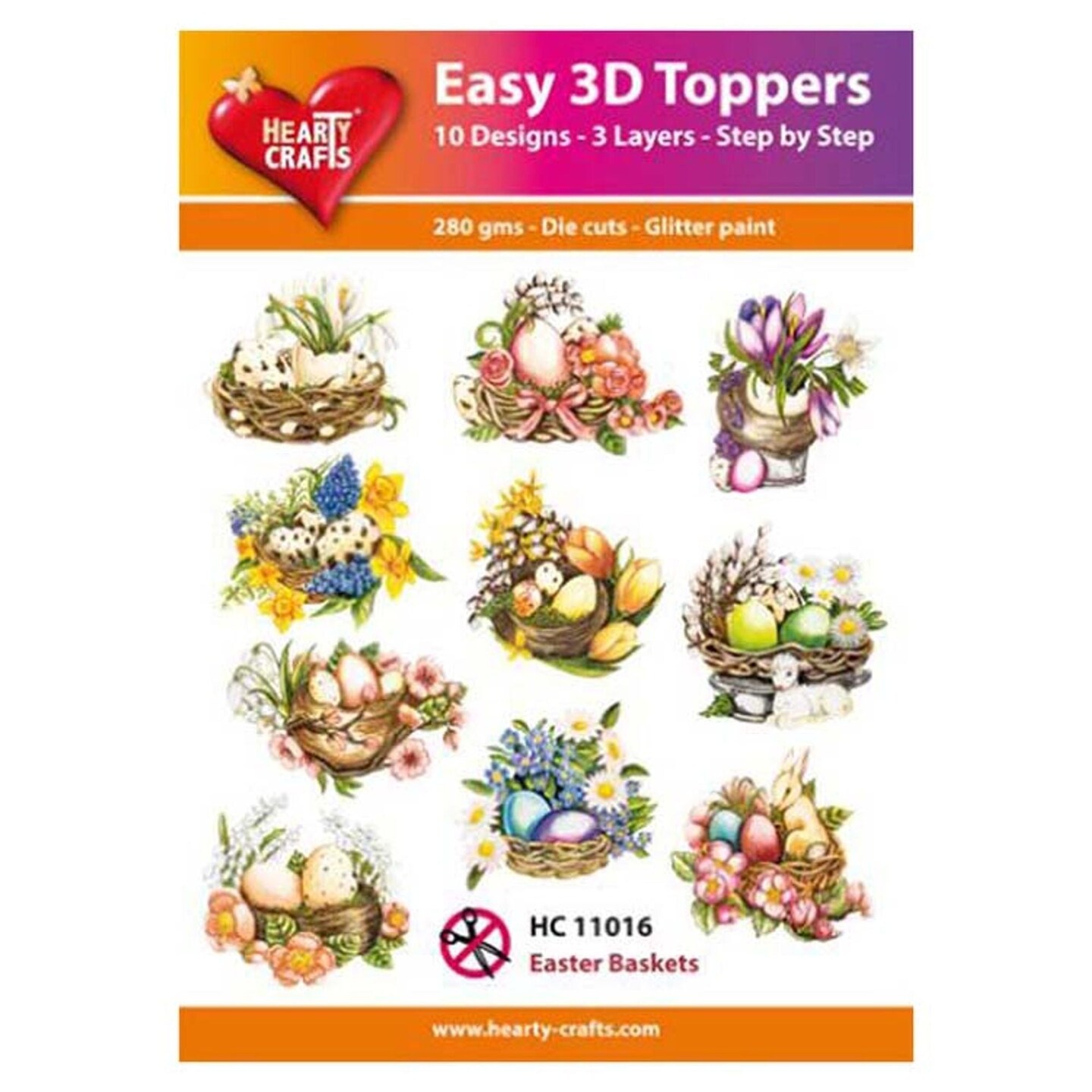 Hearty Crafts Easy 3D Toppers Easter Baskets | Michaels