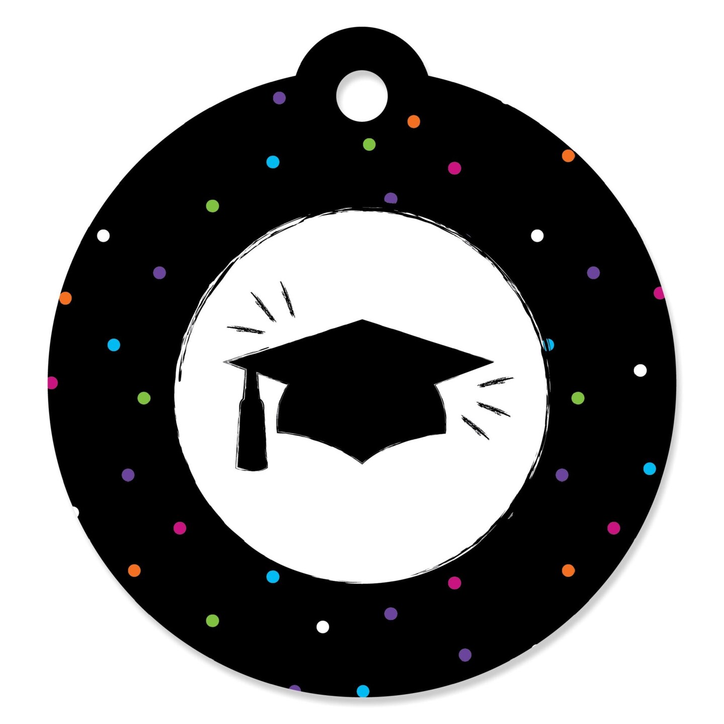 Big Dot of Happiness Hats Off Grad - Graduation Party Favor Gift Tags ...