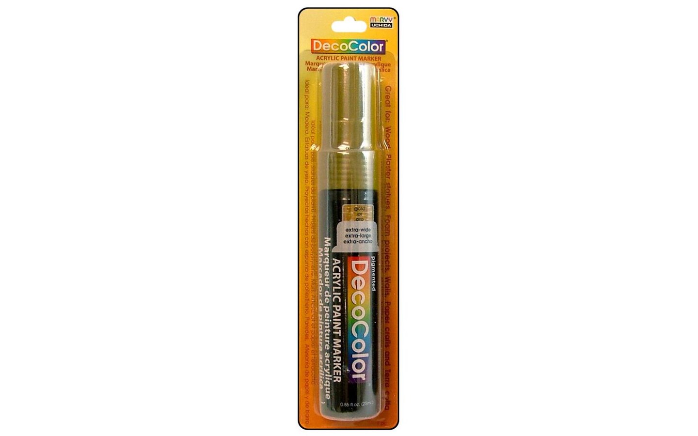 Uchida DecoColor Acry Paint Pen Jumbo Card Gold | Michaels