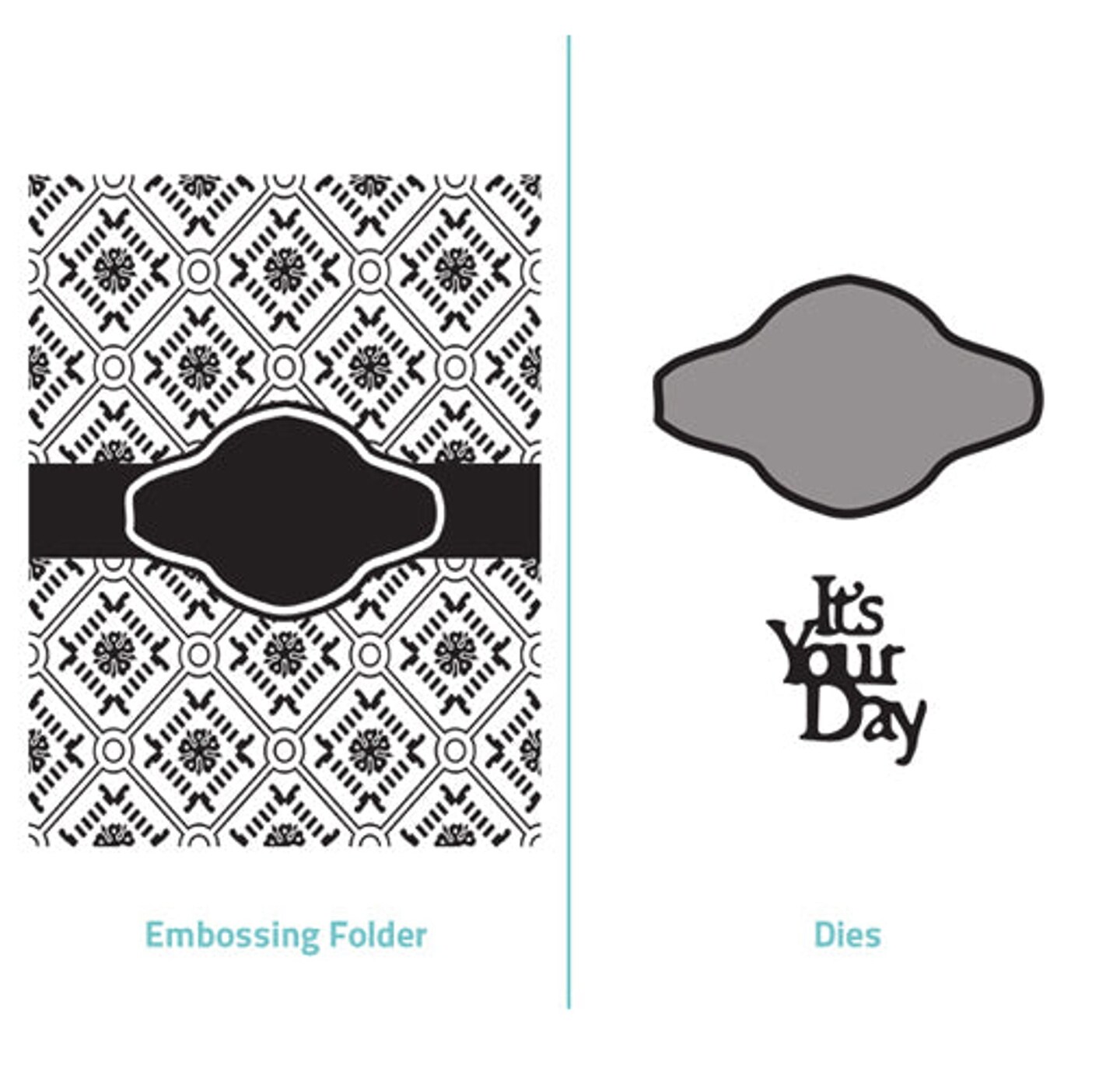 Ultimate Crafts Embossing Folder 2 in 1 set - Its Your Day | Michaels