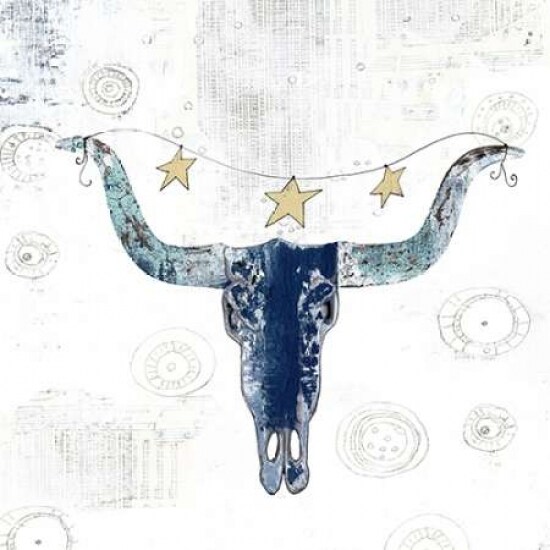 Navy Cow Skull Poster Print by Sarah Ogren - Item # VARPDXSO1189 | Michaels