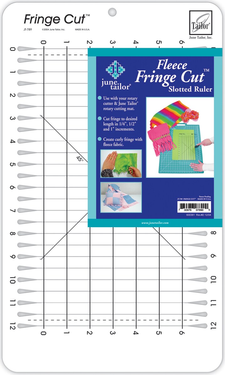 June Tailor Fringe Cut Slotted Ruler -6"X12" | Michaels