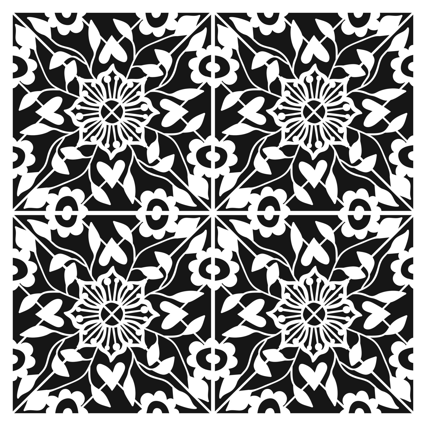 Crafter's Workshop Template 6"X6"-Flourish Tile | Michaels