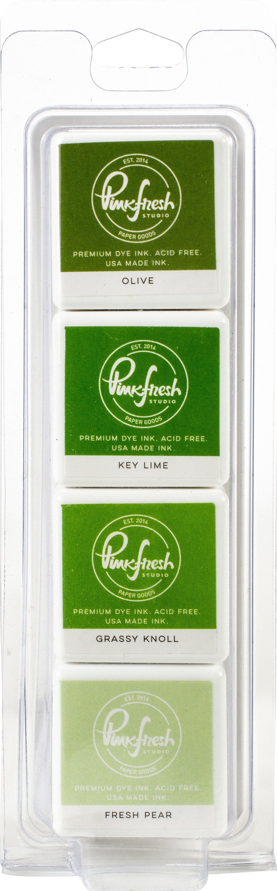 Pinkfresh Studio Premium Dye Cube Ink Pads 4 Colors-Over The Hills ...