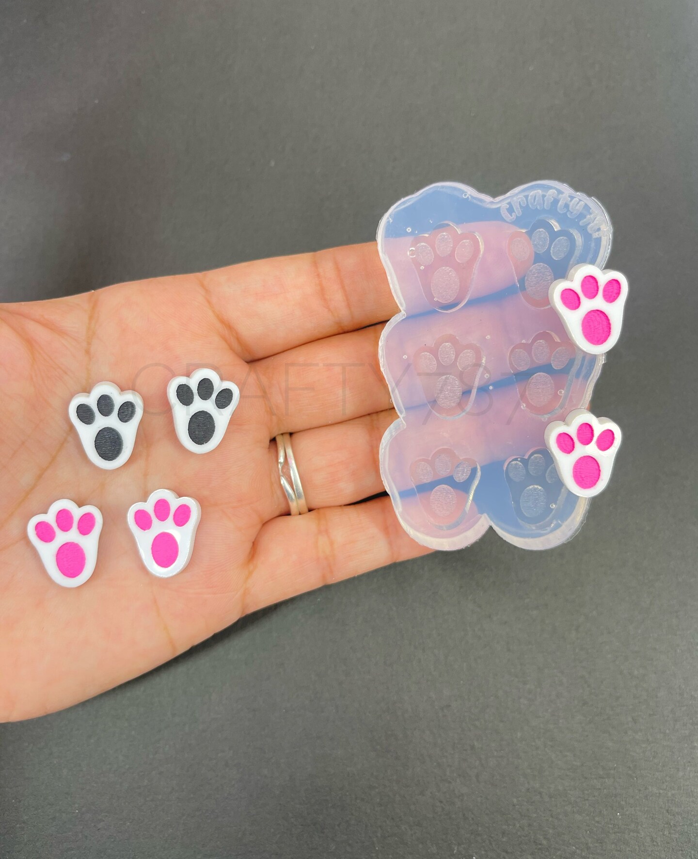 Bunny Paws Studs/Bits Silicone Mold (A3) | Michaels