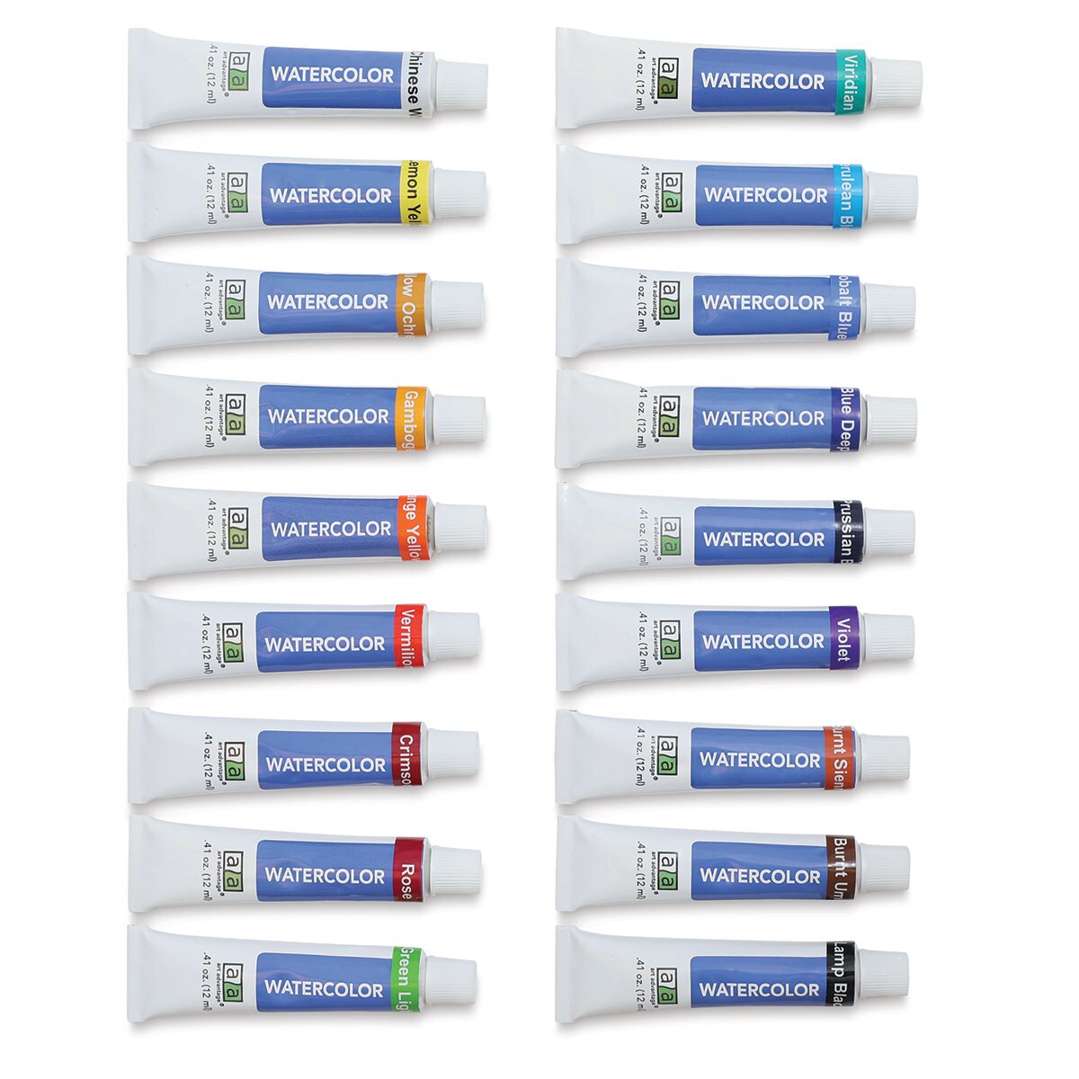 Art Advantage Watercolor - Assorted Colors, Set of 18, 12 ml, Tubes ...