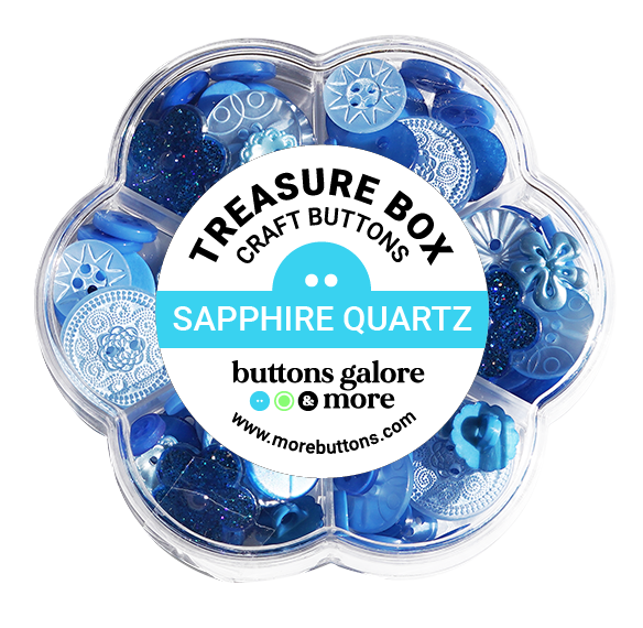 Buttons Galore Treasure Box Fancy Designer Buttons for Sewing and ...