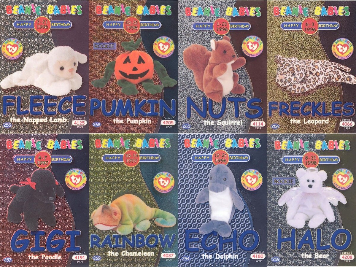 TY Beanie Babies 8pc BBOC Birthday (Blue) Card Set #2 | Michaels