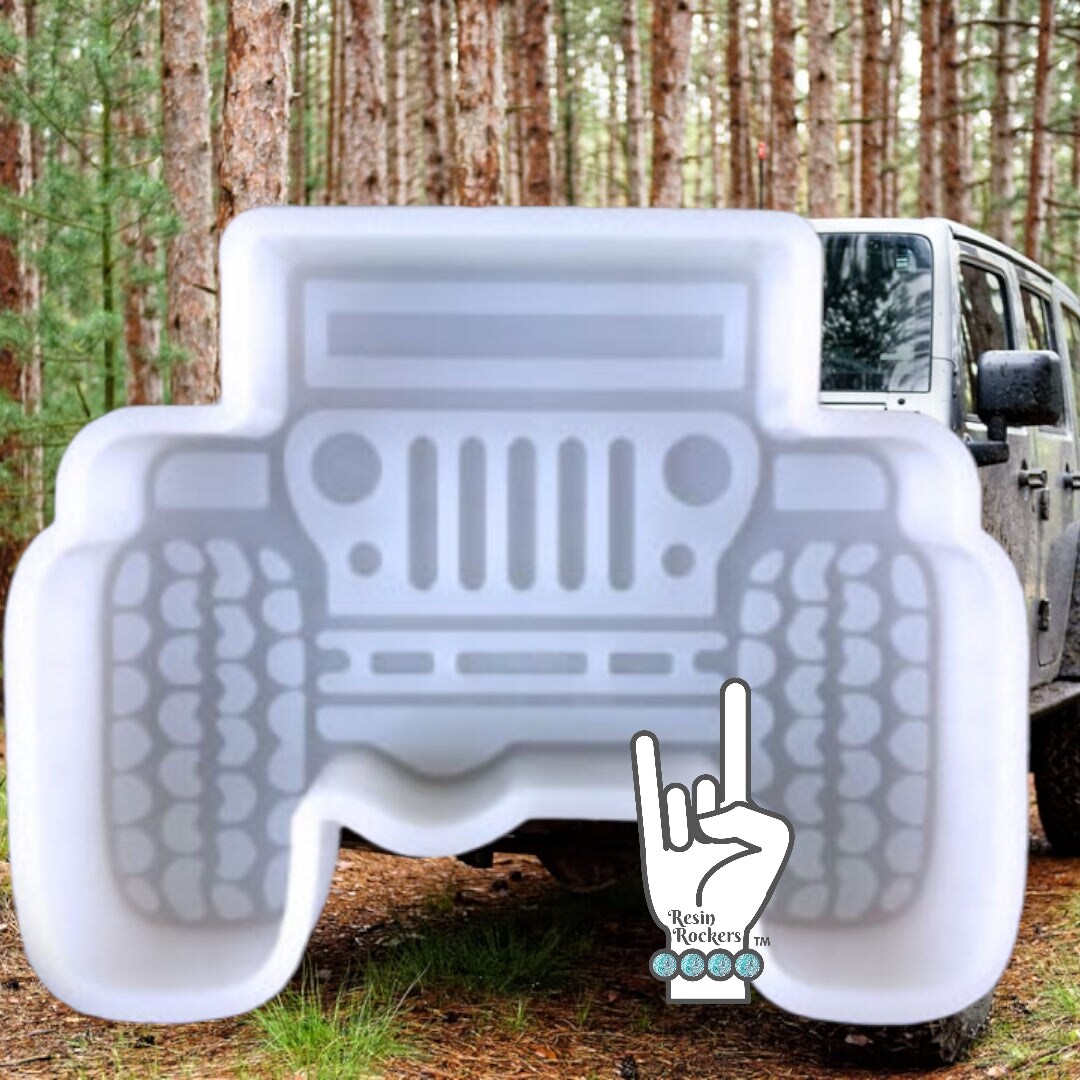 Standing Jeep Inspired Truck Silicone Mold for Epoxy Resin Art | Michaels