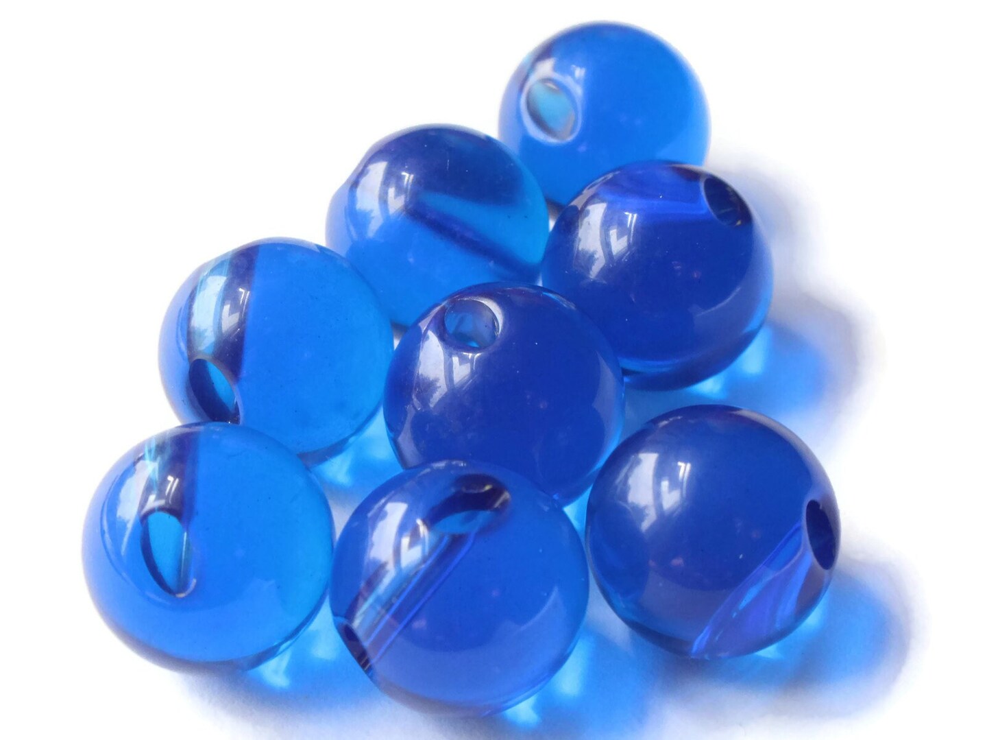 8 12mm 1/2 Inch Blue Vintage Lucite Ball Buttons | Michaels