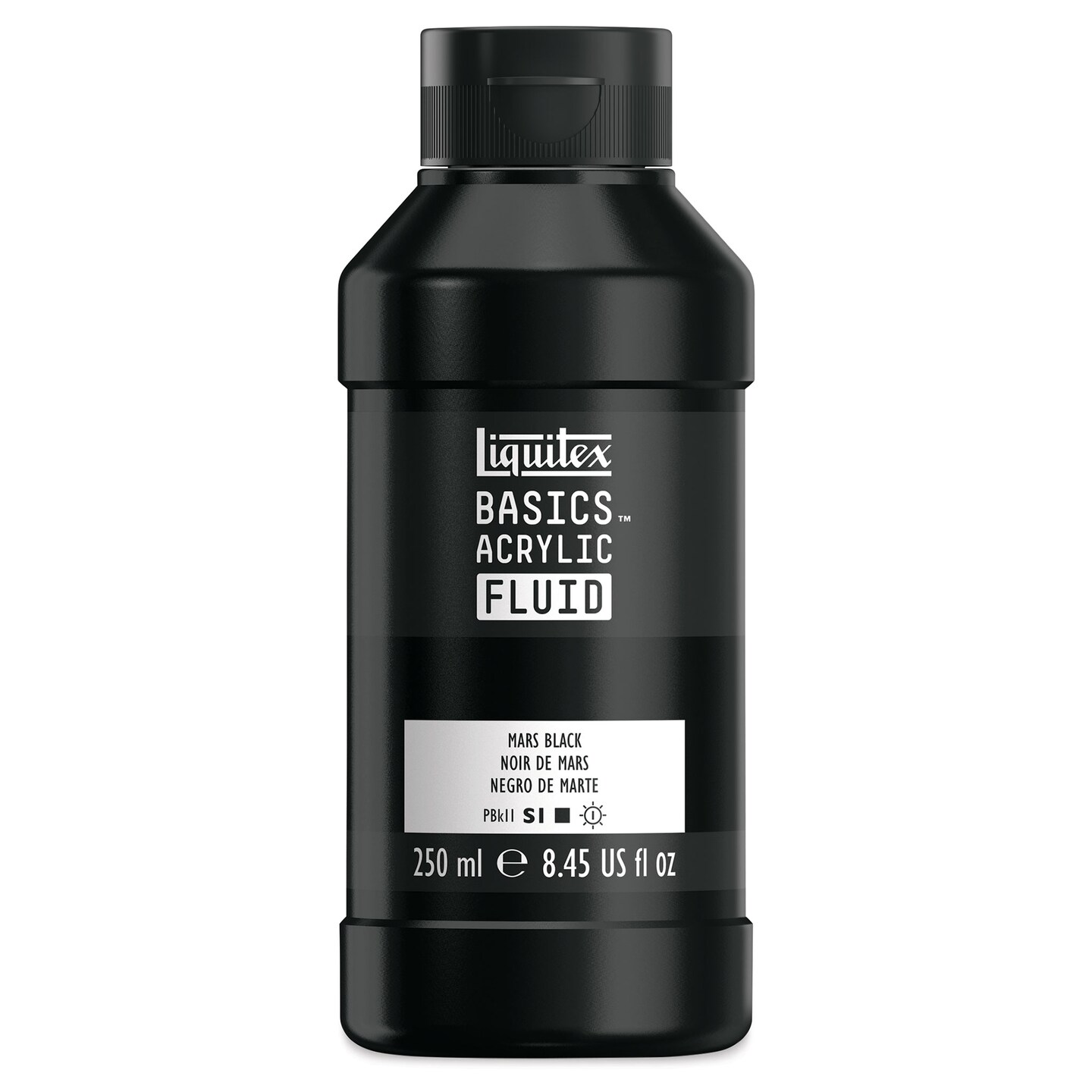 Liquitex Basics Acrylic Fluid Paint - Mars Black, 250 ml | Michaels