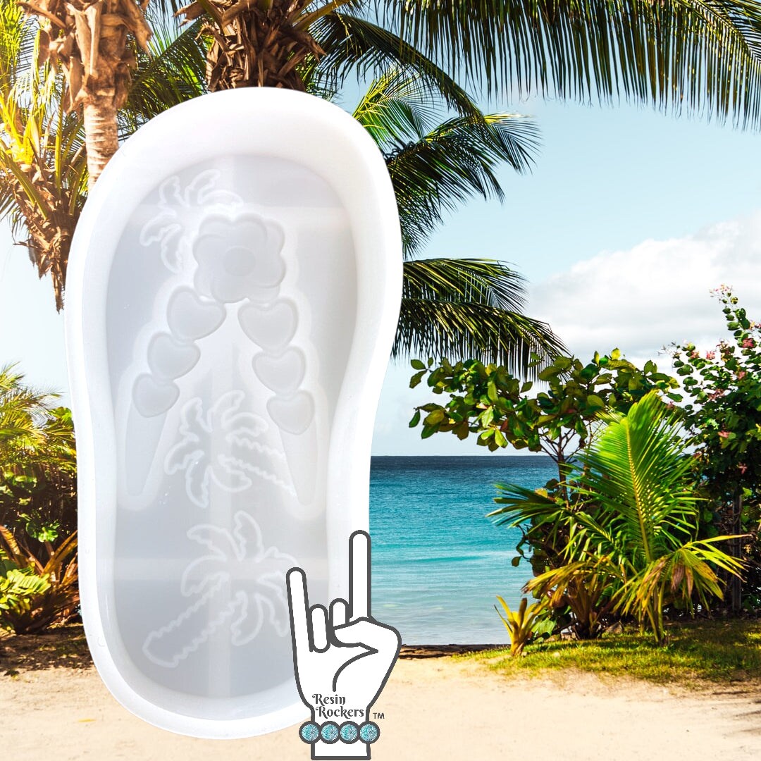 Standing Flip Flop Sandal Silicone Mold for Epoxy Resin Art Freshie ...