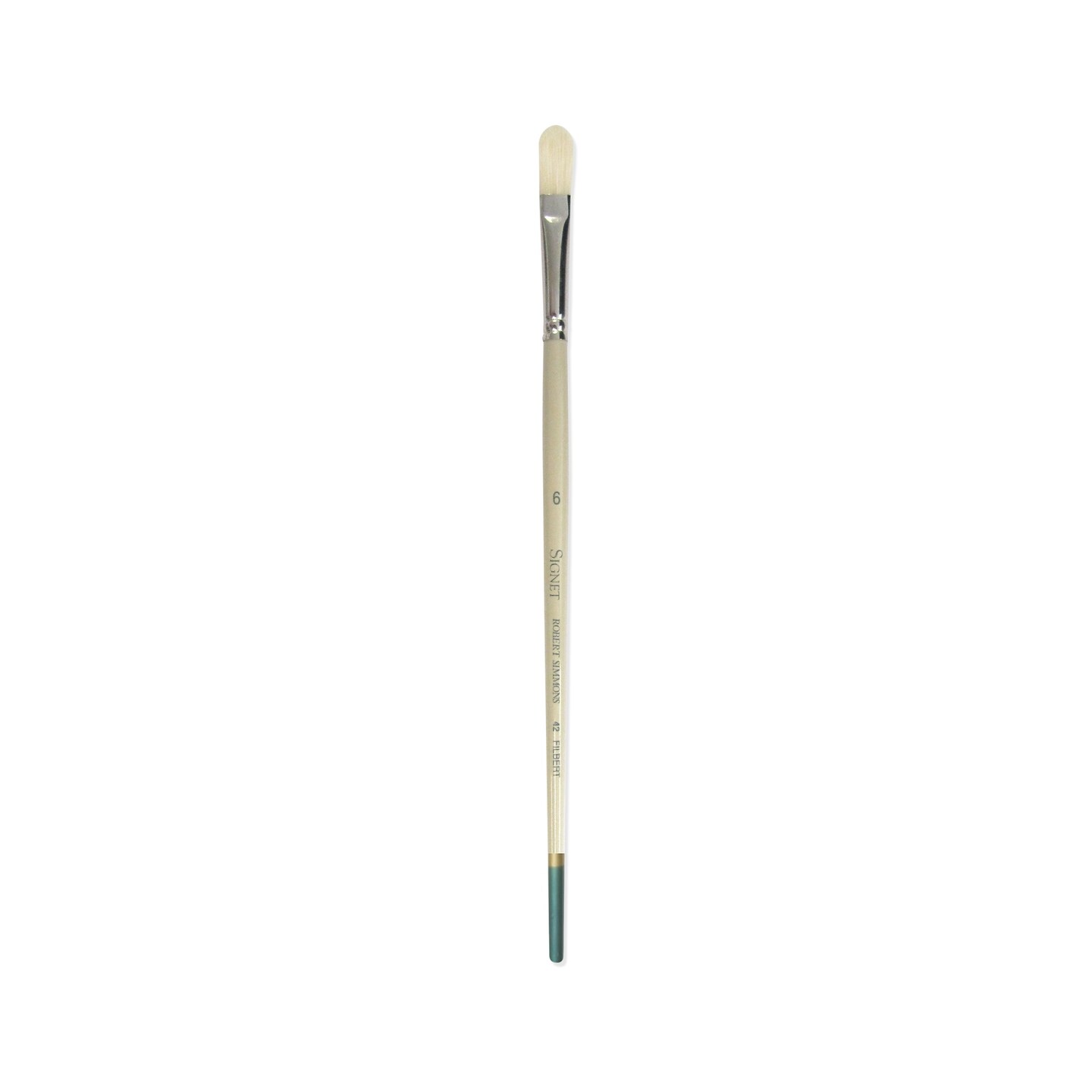 Robert Simmons Signet Brush, Long Handle, Filbert, 6 | Michaels