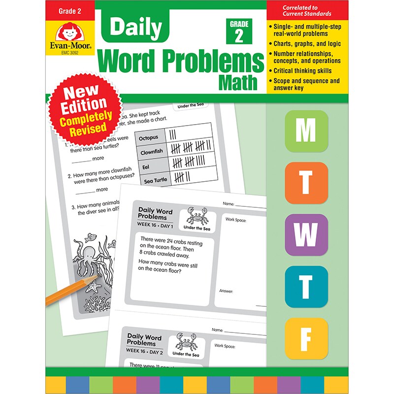 Daily Word Problems Math, Grade 2 | Michaels