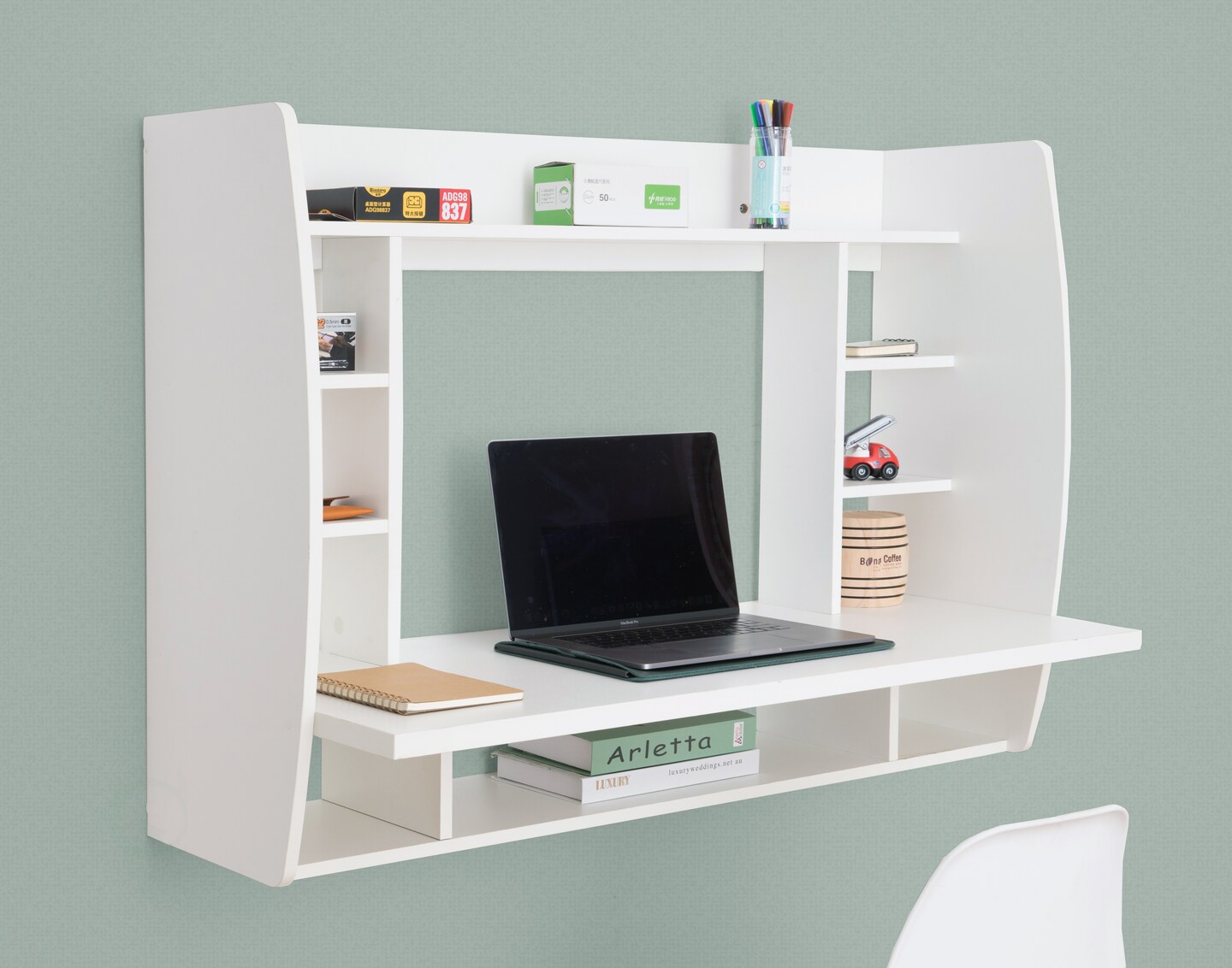Floating desk home depot store