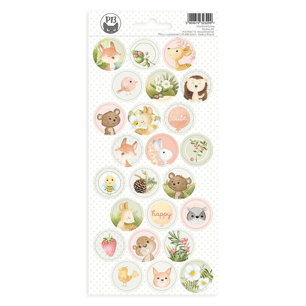 Woodland Cuties Cardstock Stickers 4"X9"-#03 | Michaels