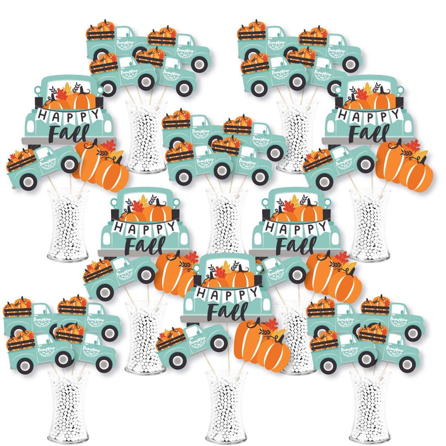 Big Dot of Happiness Happy Fall Truck - Harvest Pumpkin Party ...