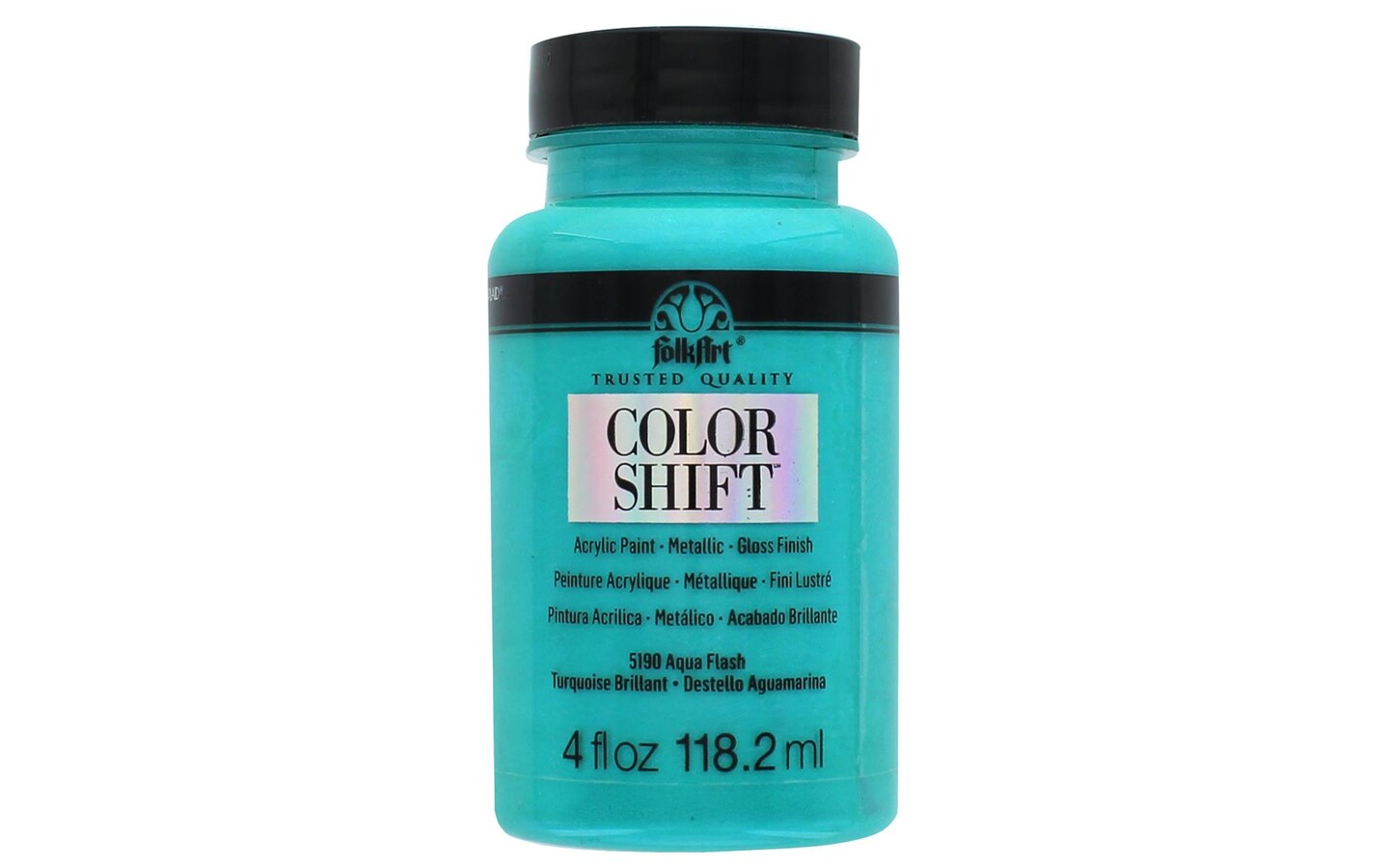Plaid Folkart Color Shift Paint 4oz Aqua Flash | Michaels