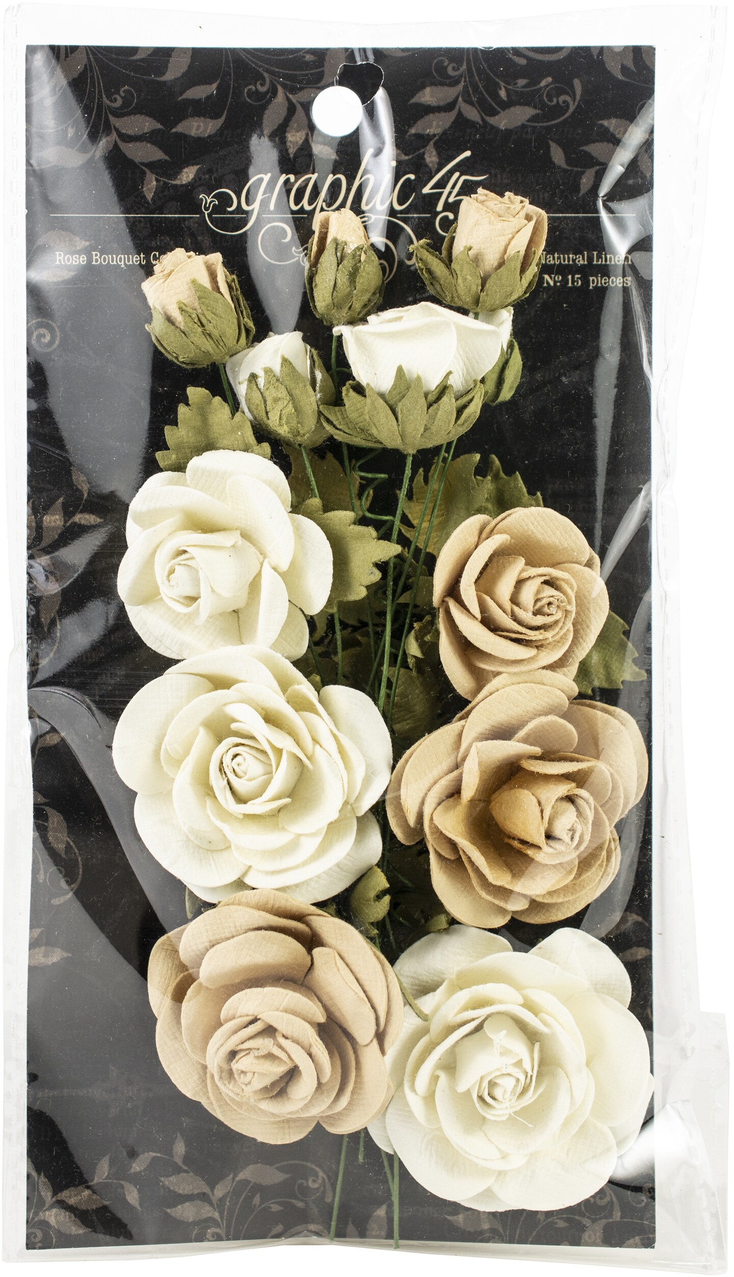 Graphic 45 Staples Rose Bouquet Collection 15/Pkg-Classic Ivory ...