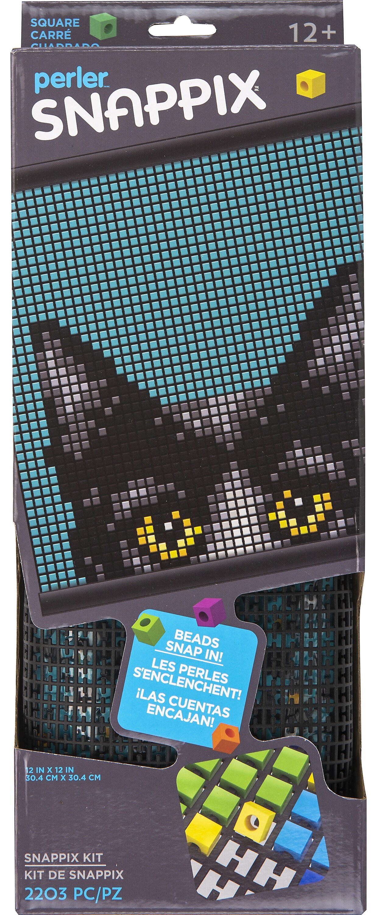 Perler Snappix Kit 12"X12"-Peekaboo Cat | Michaels
