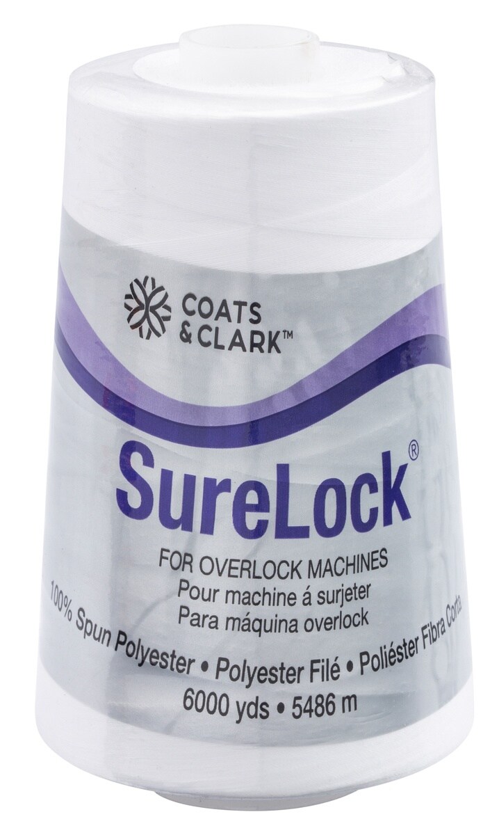 Coats Surelock Serging Thread 6,000yd-White | Michaels