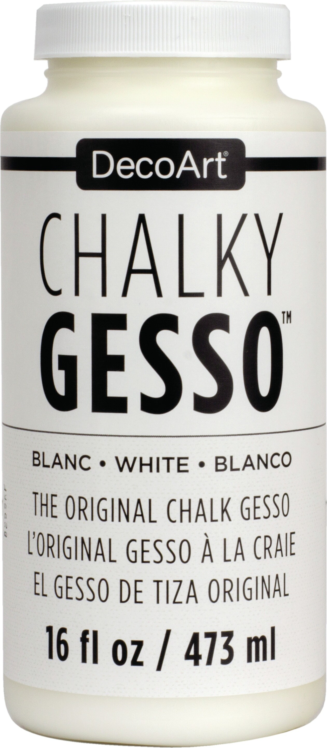 Decoart Chalky Gesso Ultra-Matte Primer 16Oz-White | Michaels