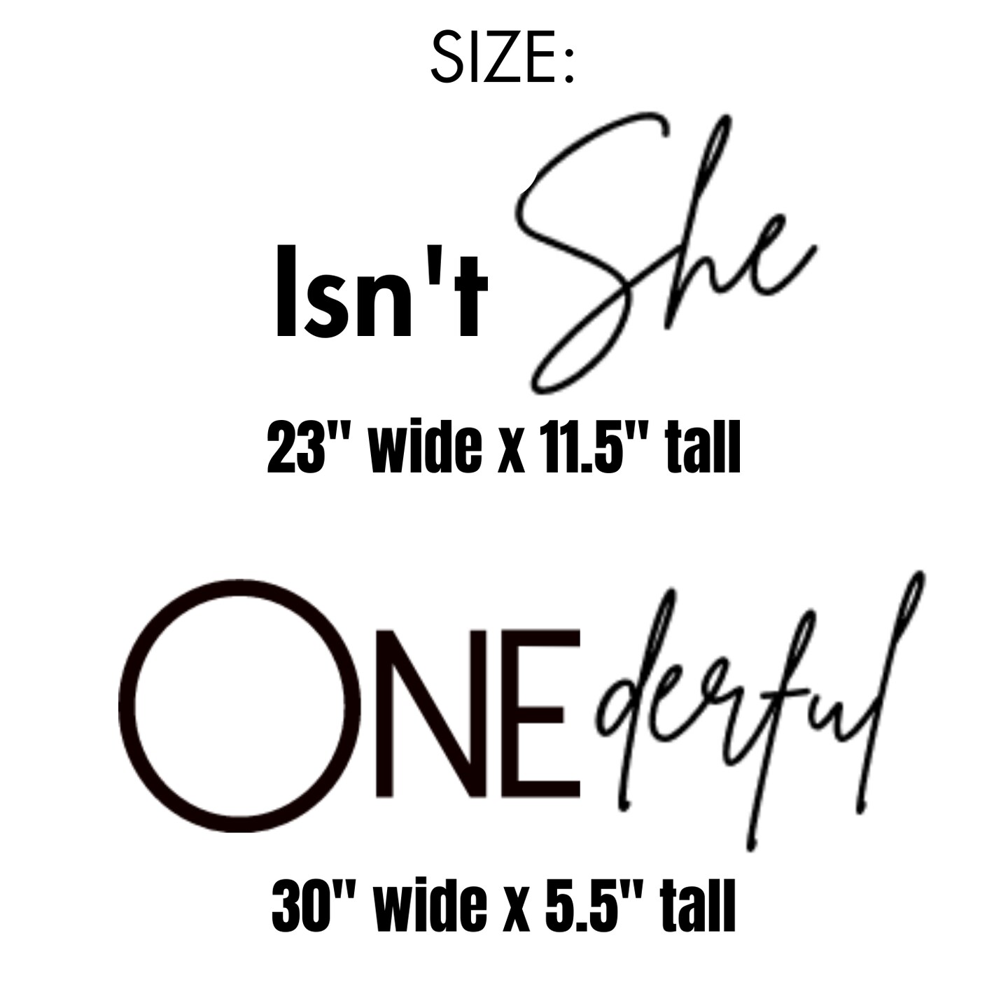 Custom 1st Birthday Vinyl Decal One Year "Onederful" Sticker ...