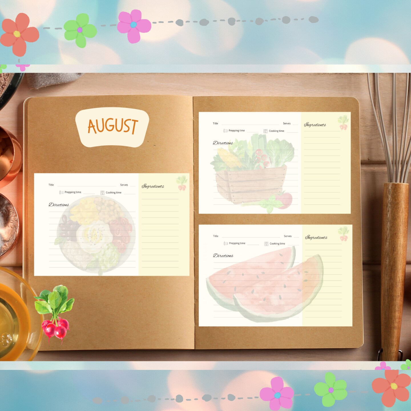 Recipe Cards - August | MakerPlace by Michaels