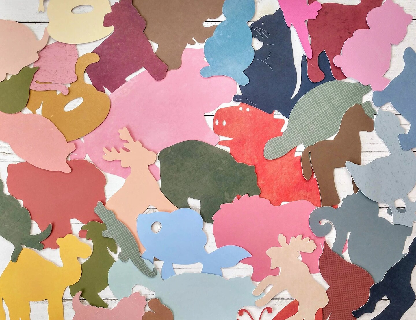 100 Animals and Critters Die Cut Grab Bag Lot, Cutouts for Crafts ...