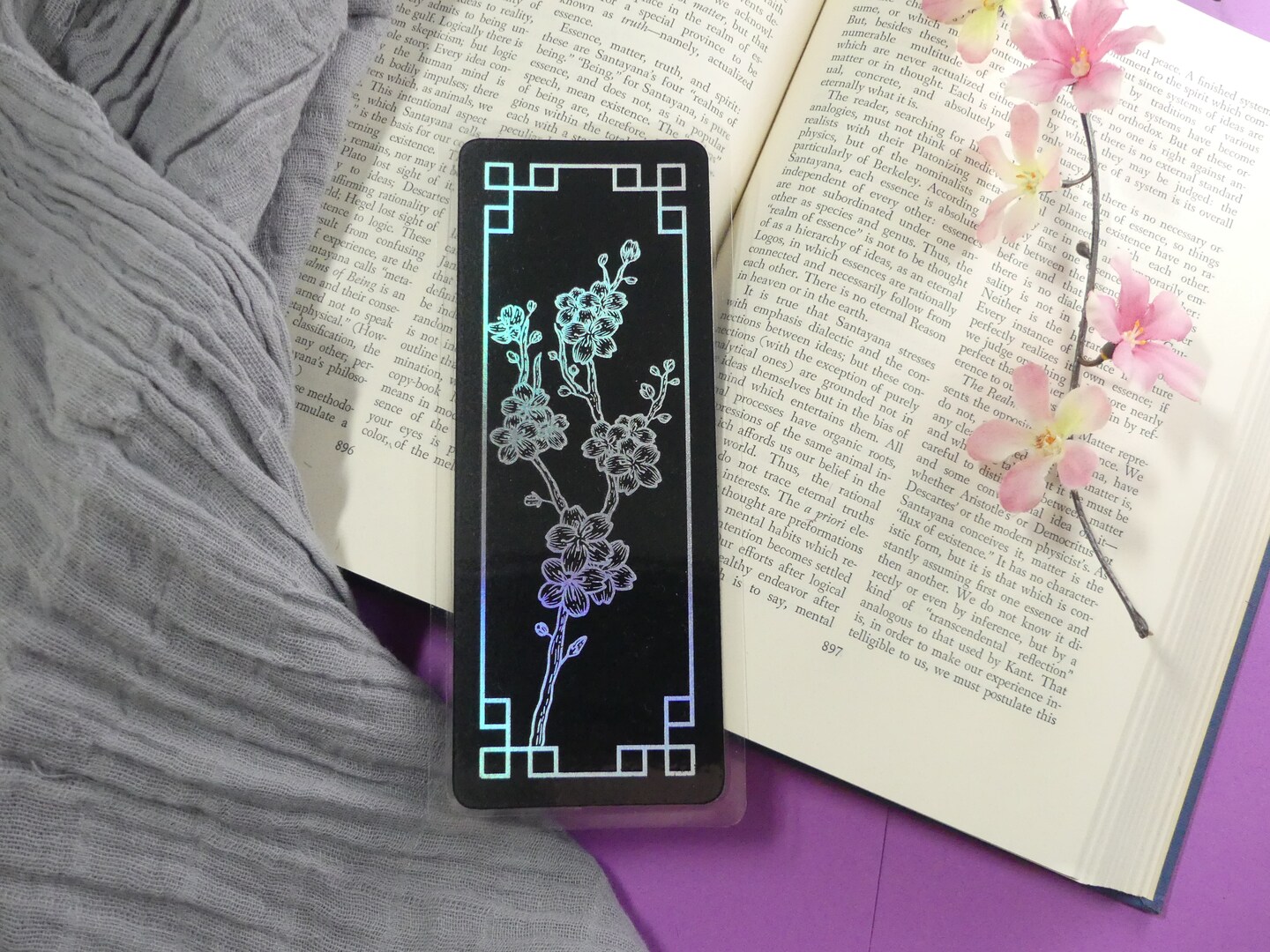 Sakura Foil Bookmark | Cherry Blossom Bookmark | Multiple Colors ...