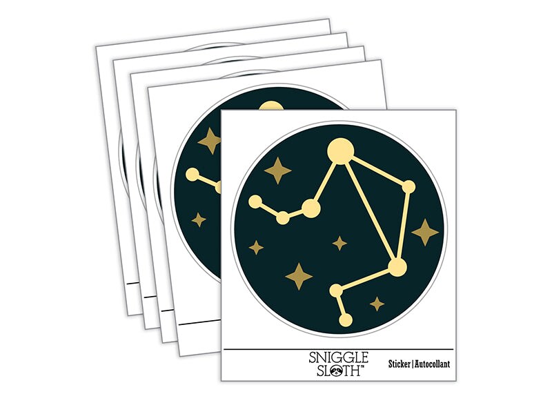 Libra Zodiac Star Constellations Waterproof Vinyl Phone Tablet Laptop ...