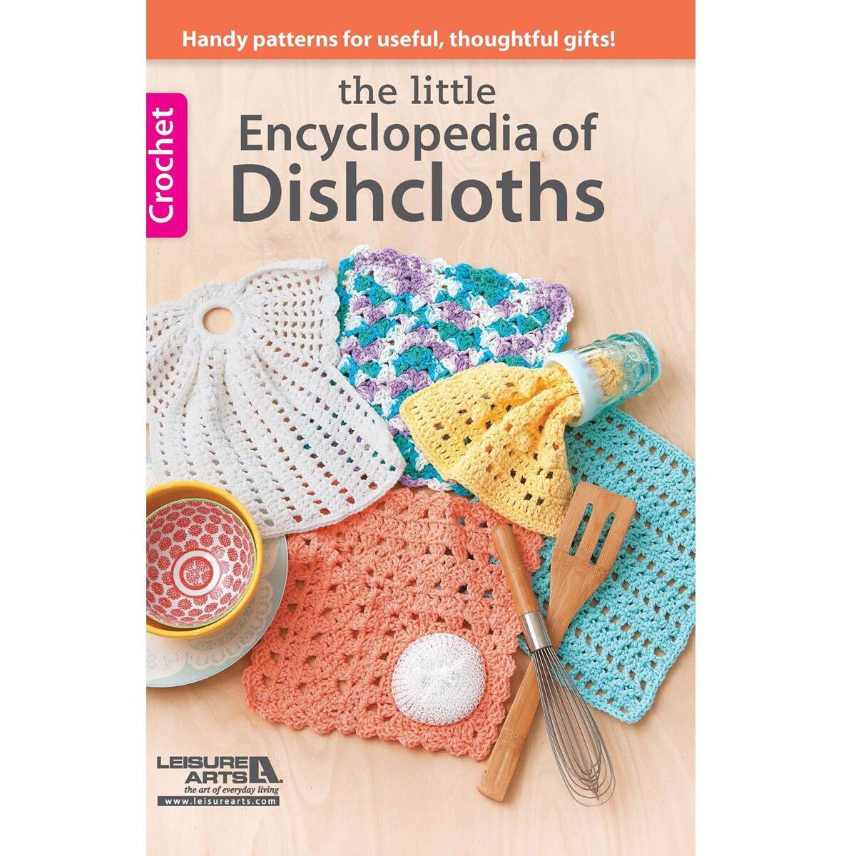 Leisure Arts Lit Encyclopedia Of Dishcloths Crochet Book, Model ...