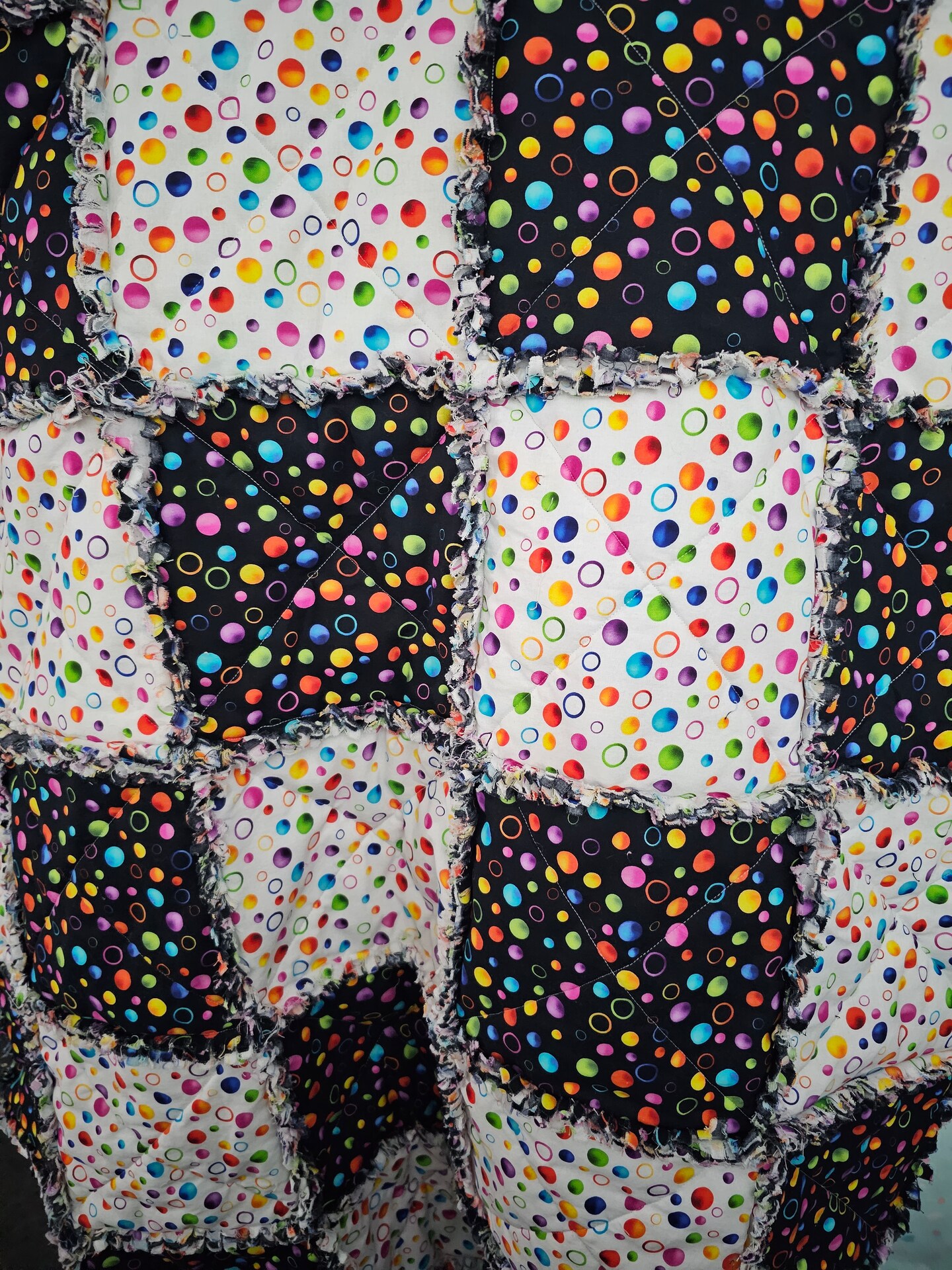 Rag Quilt Multi Colored Bubbles | MakerPlace by Michaels