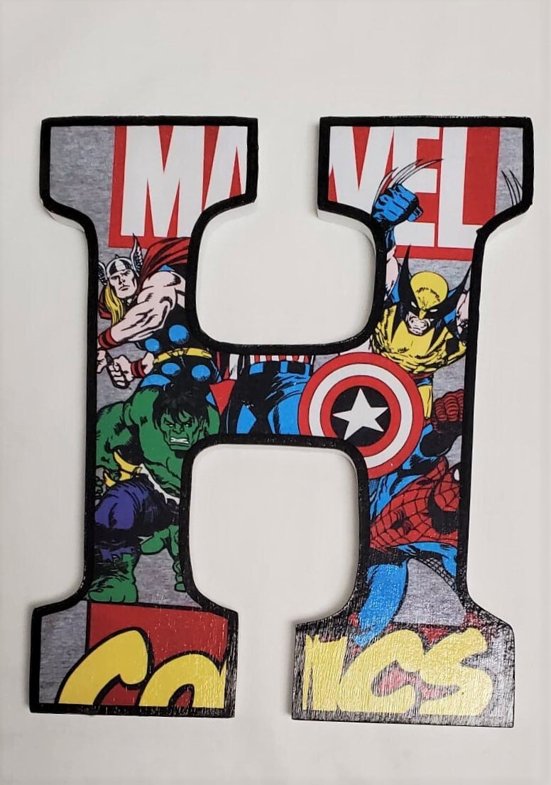 Batman Inspired Wooden Lasered 9" letters | MakerPlace by Michaels