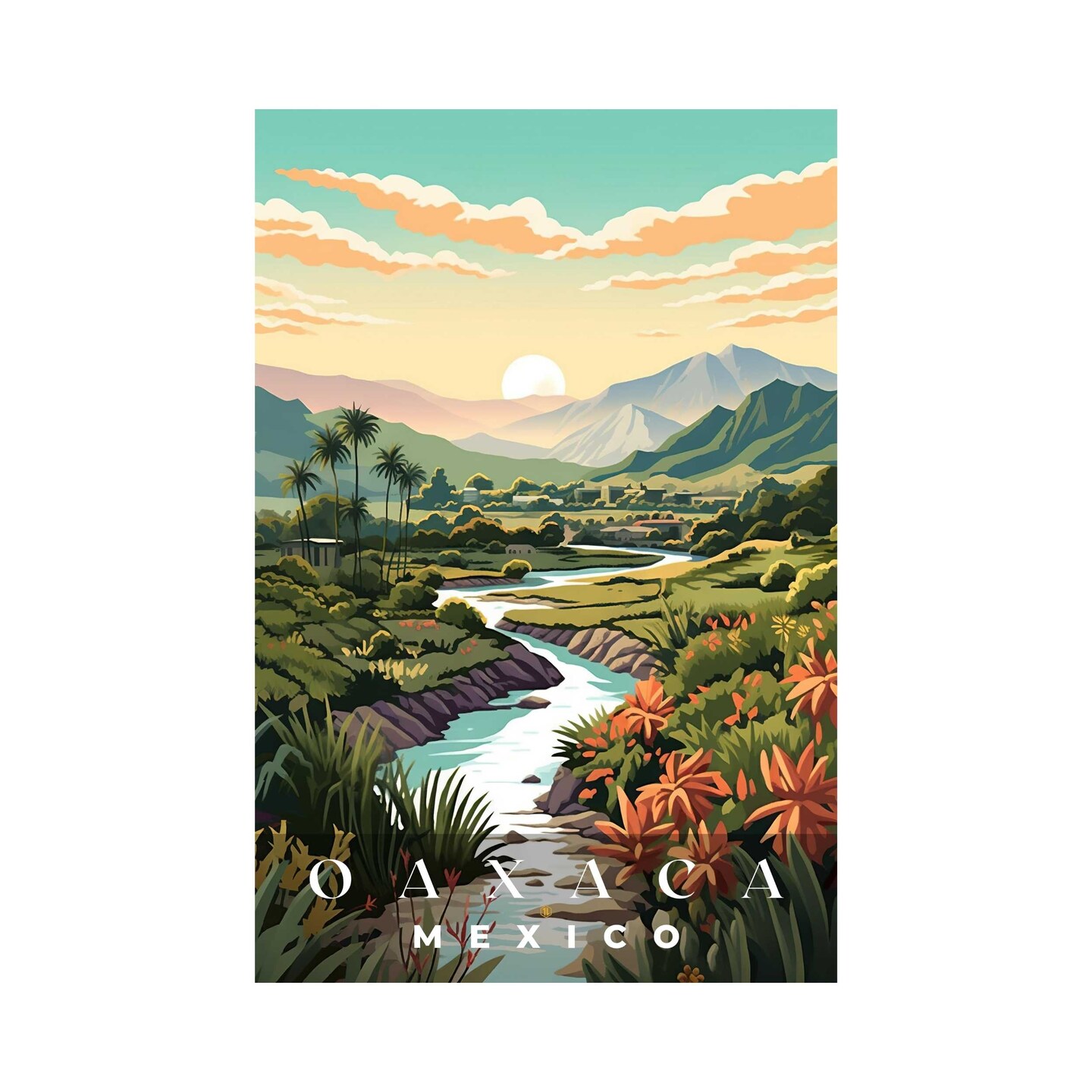 Oaxaca Poster, World Travel Print, Office Poster, Home Decor | S3 ...