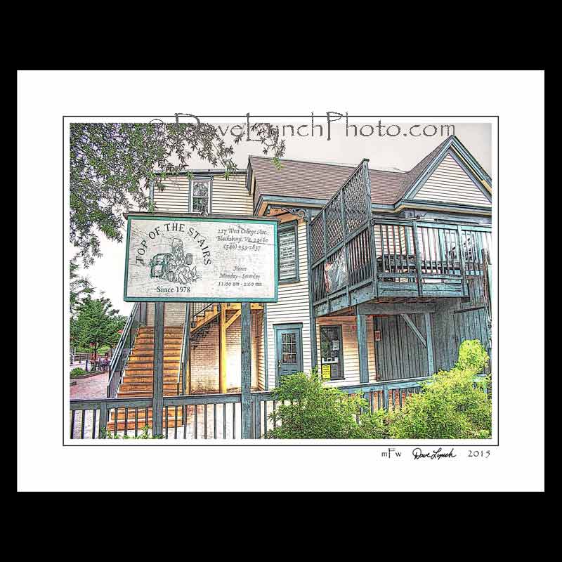Blacksburg VA Top Of The Stairs - TOTs - Art Print- Virginia Tech ...