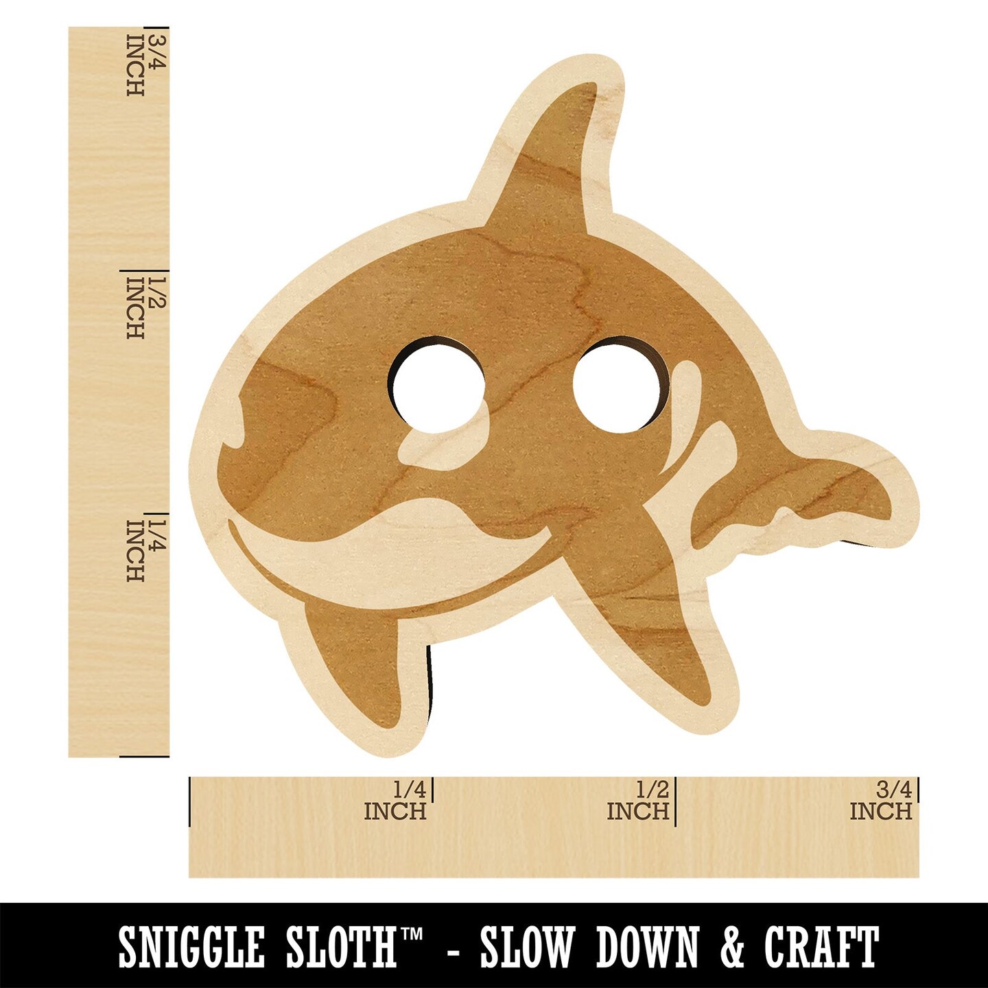 Orca Killer Whale Wood Buttons for Sewing Knitting Crochet DIY Craft ...