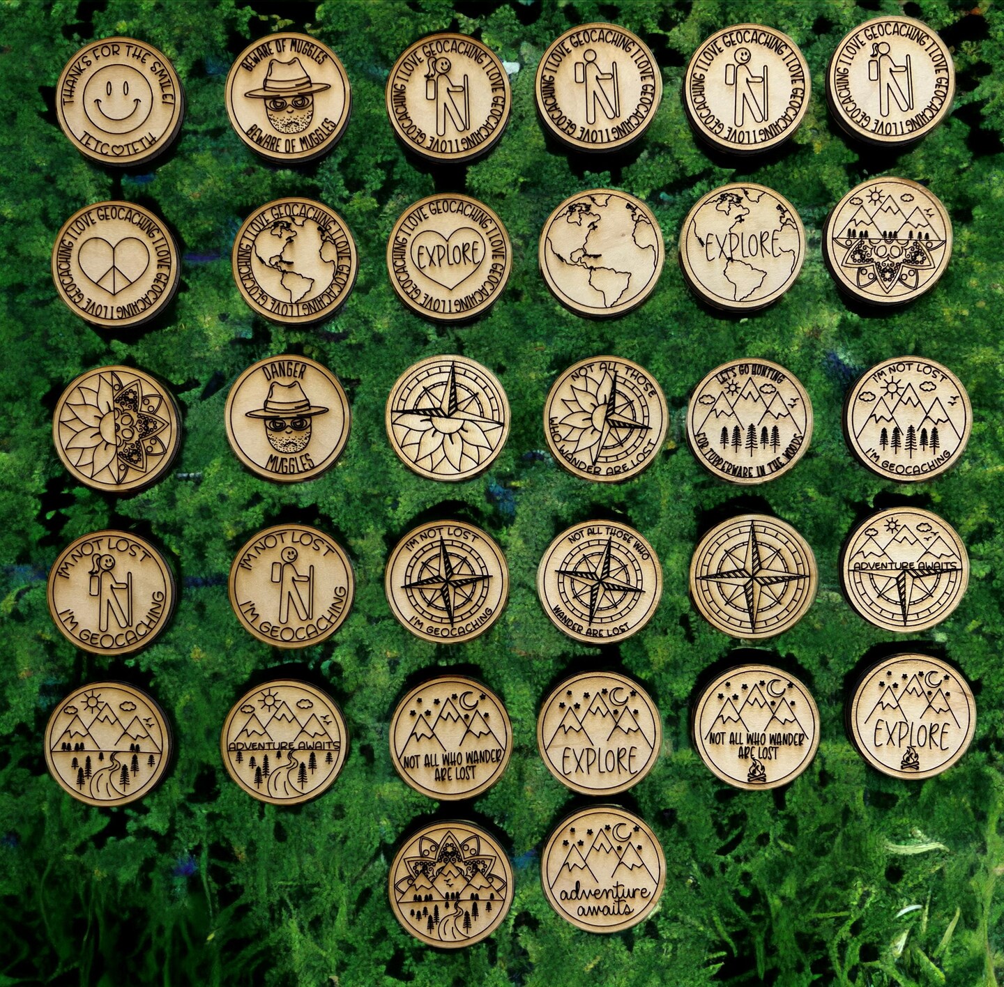 Laser Cut Geocache Swag Tokens | MakerPlace by Michaels