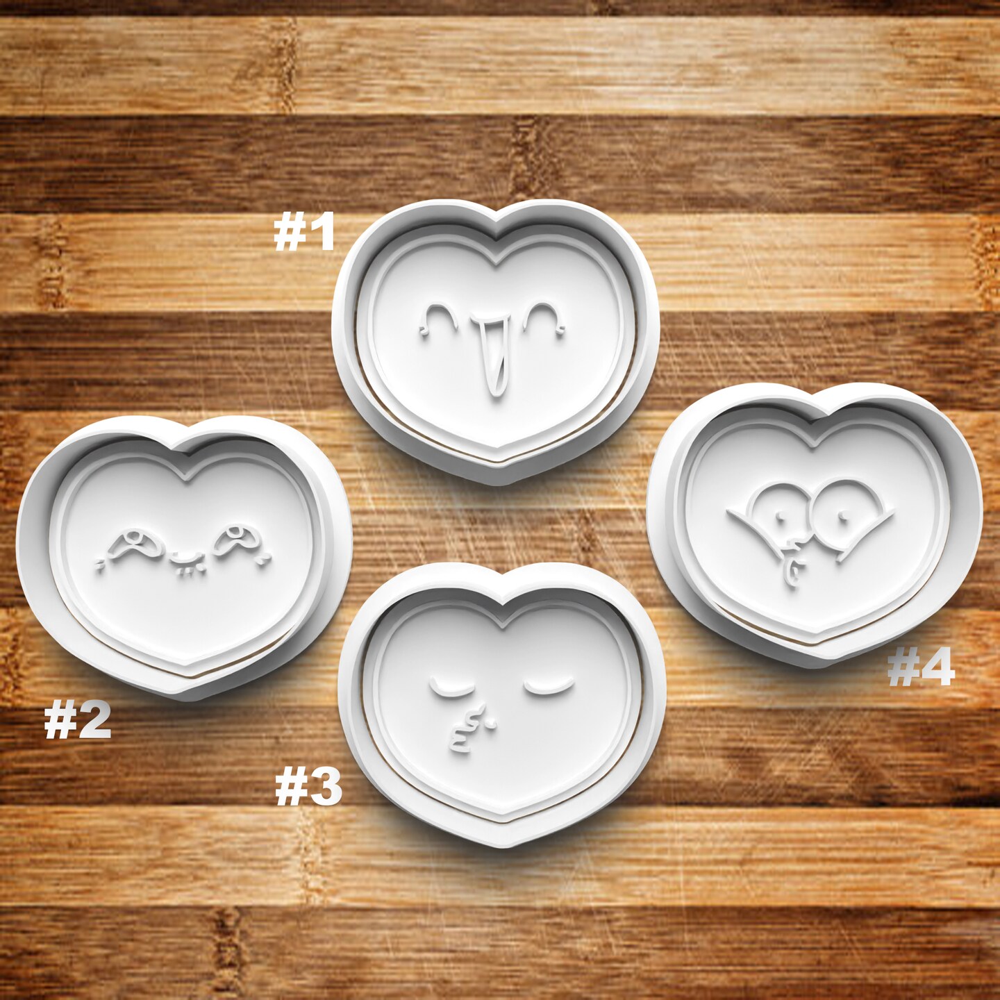 Valentine's Day Cookie Cutter | Cookie Stamp | Cookie Embosser | Cookie ...