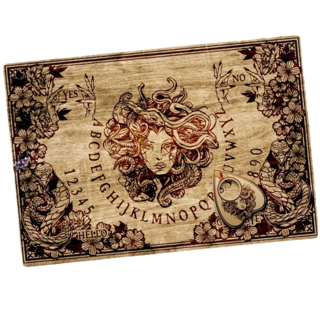 Wood Medusa Snakes Lady Spirit Board Custom Design Laser Engraved ...
