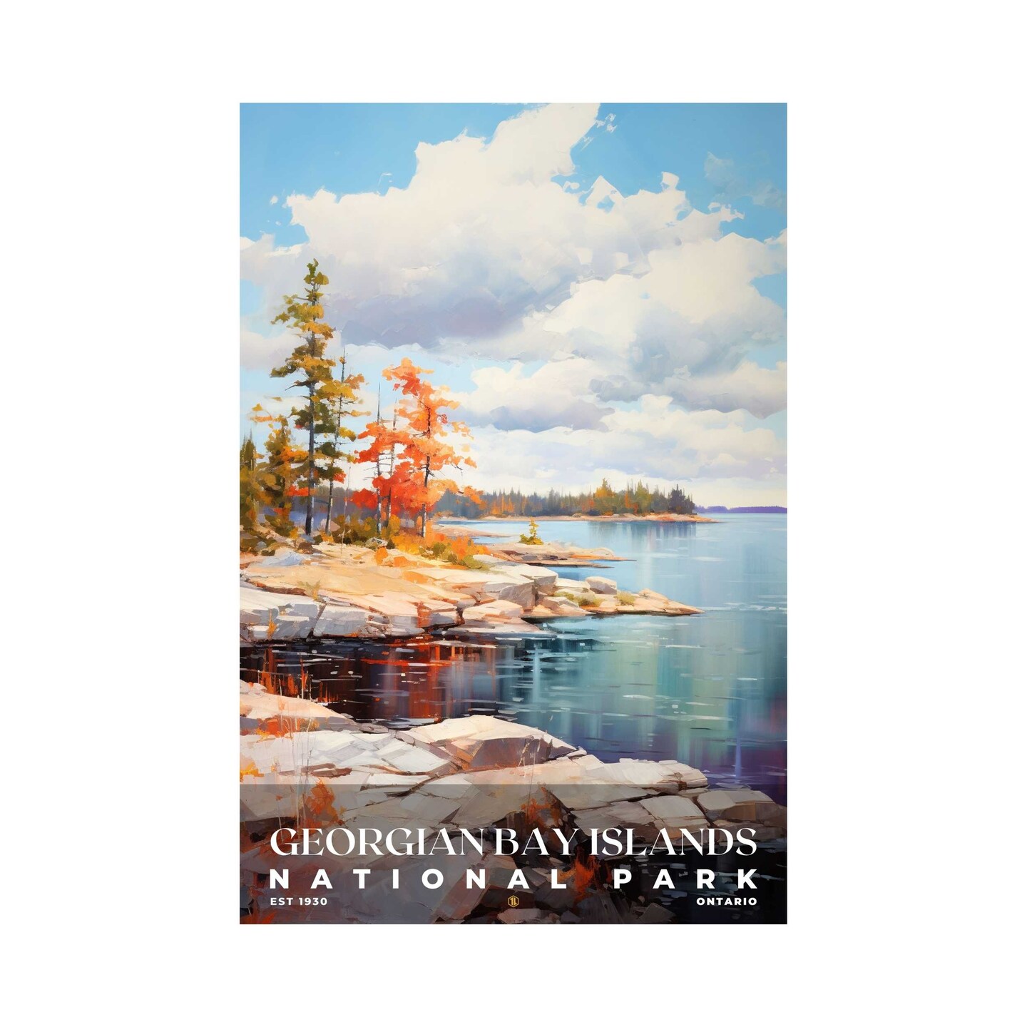 Georgian Bay Islands National Park Poster, Travel Print, Office Poster ...