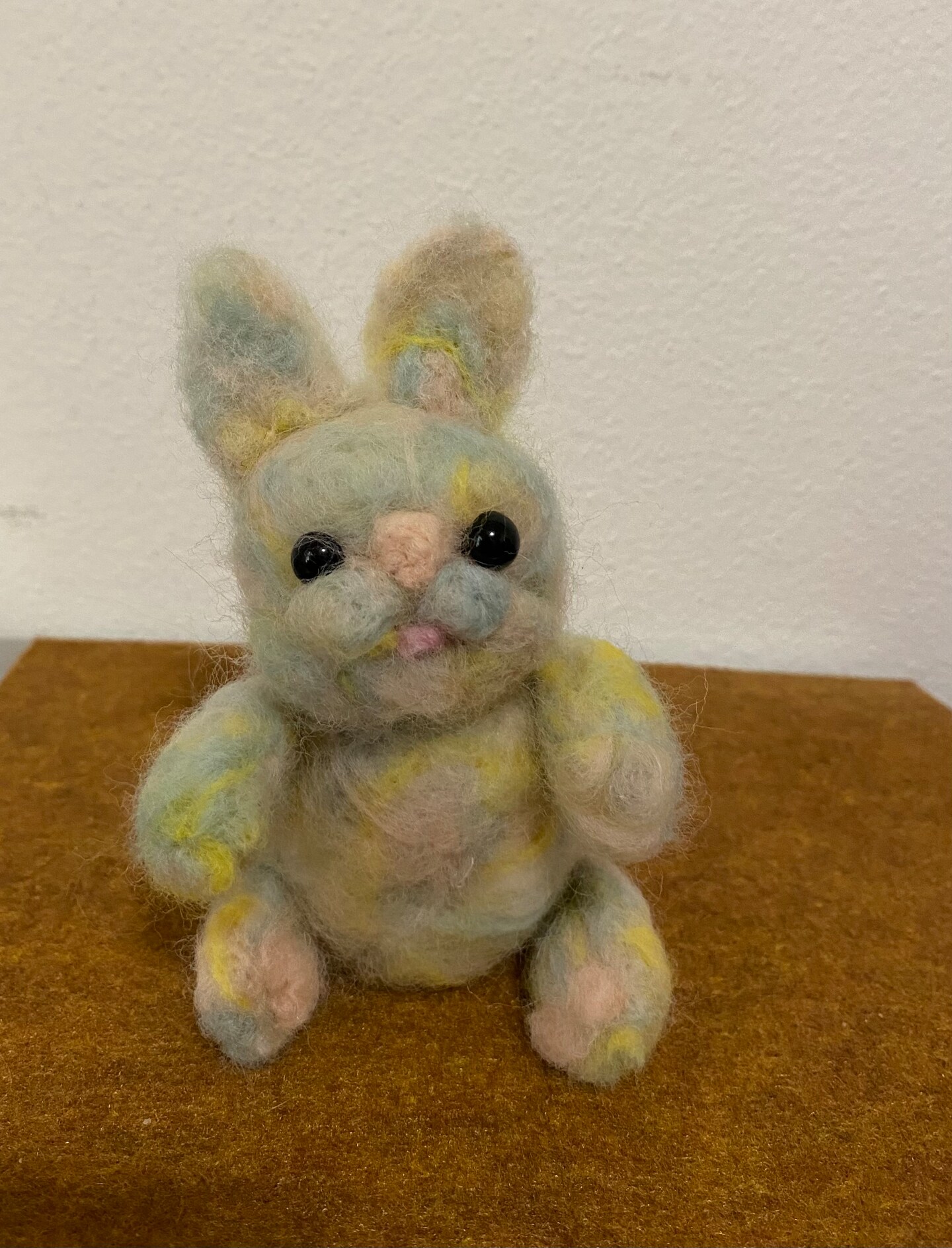 Needle Felted Cotton Candy Rabbit | MakerPlace by Michaels
